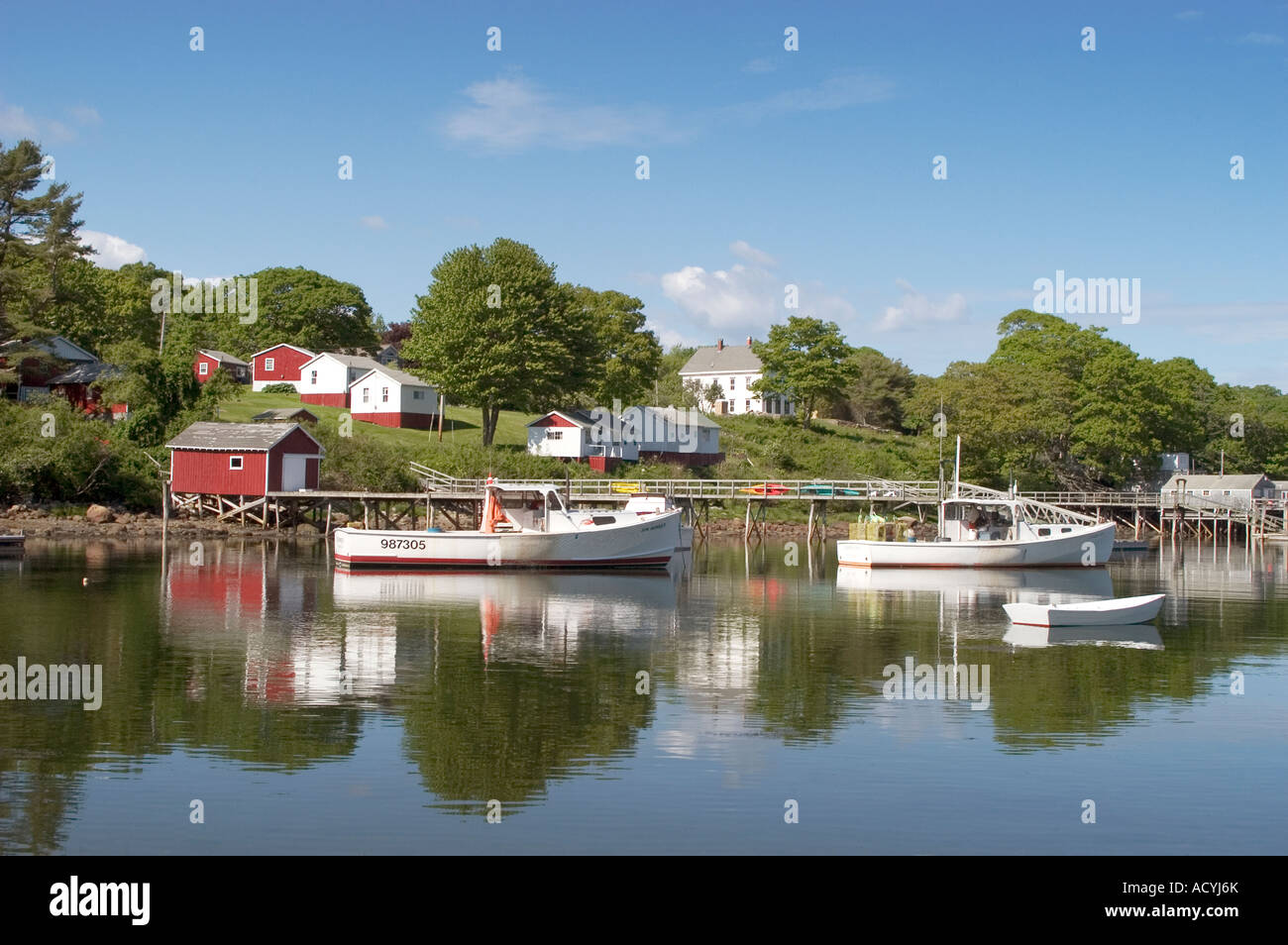 New Harbor, Maine, USA Stock Photo - Alamy