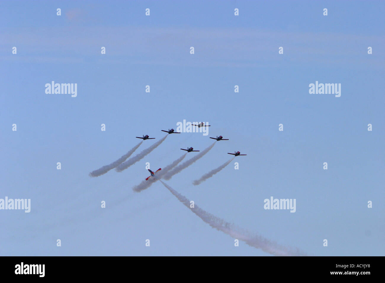 Patrulla Aguila Spanish aerobatic display team in action Stock Photo ...