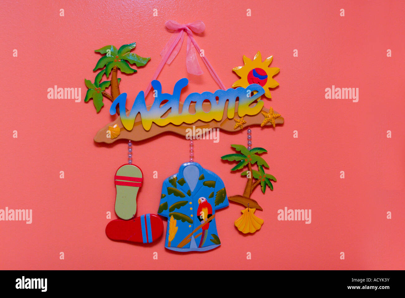 Welcome Wall Decoration Stock Photo - Alamy