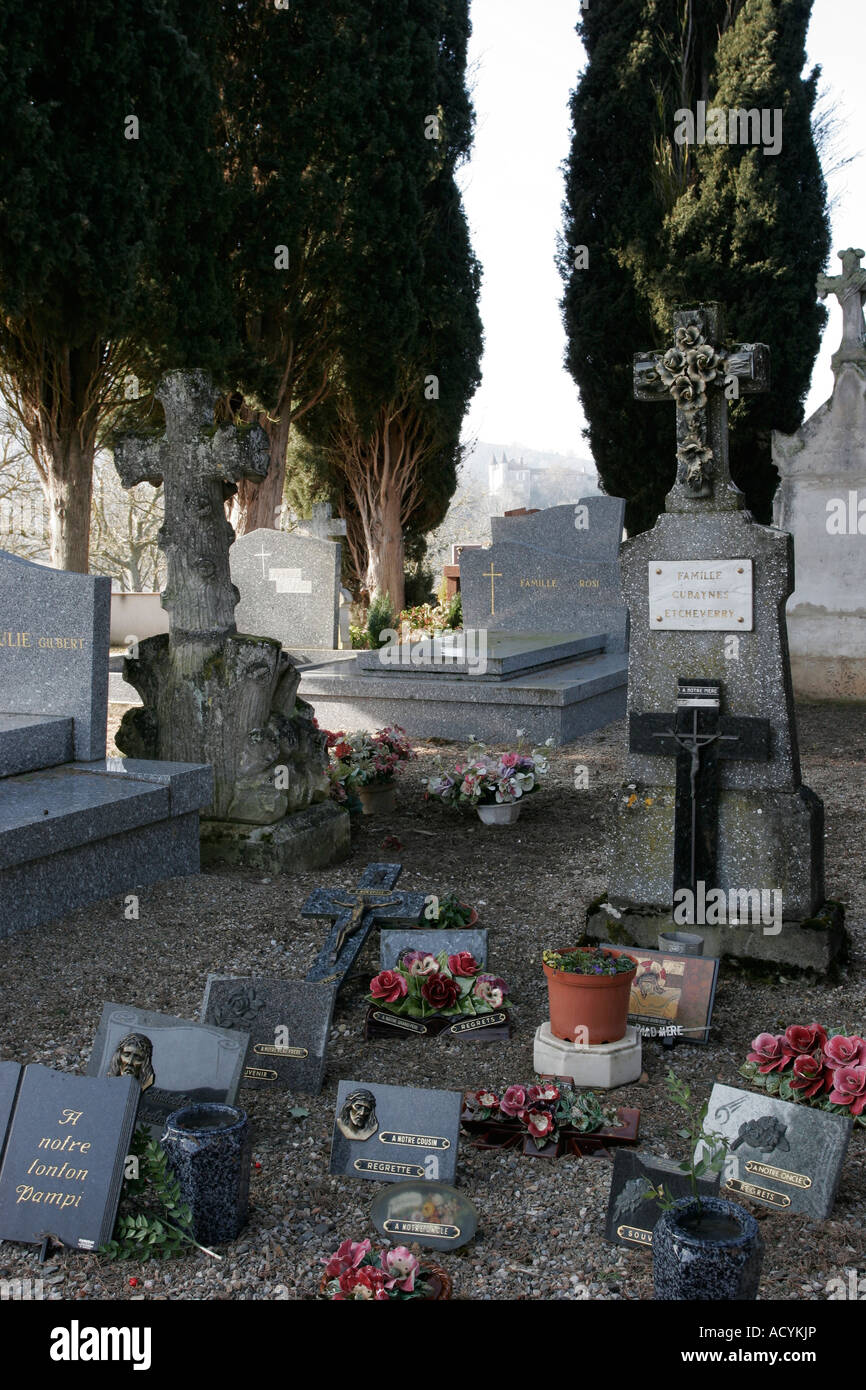 French village graveyard Stock Photo - Alamy