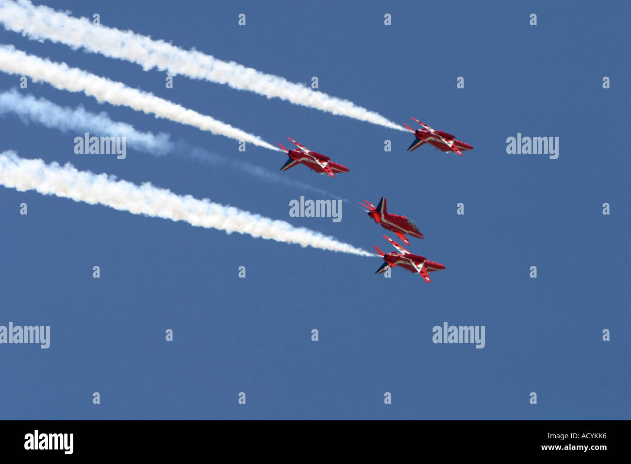 The famous Red Arrows aerobatic display team in action Stock Photo - Alamy