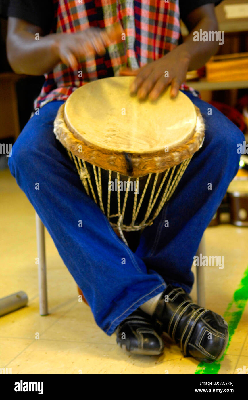 African drummers and close up hi-res stock photography and images - Alamy