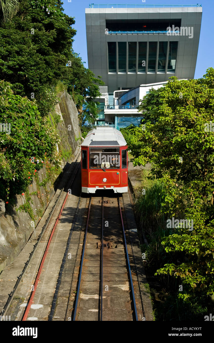 The Peak and Peak Tram, Hong Kong Stock Photo - Alamy