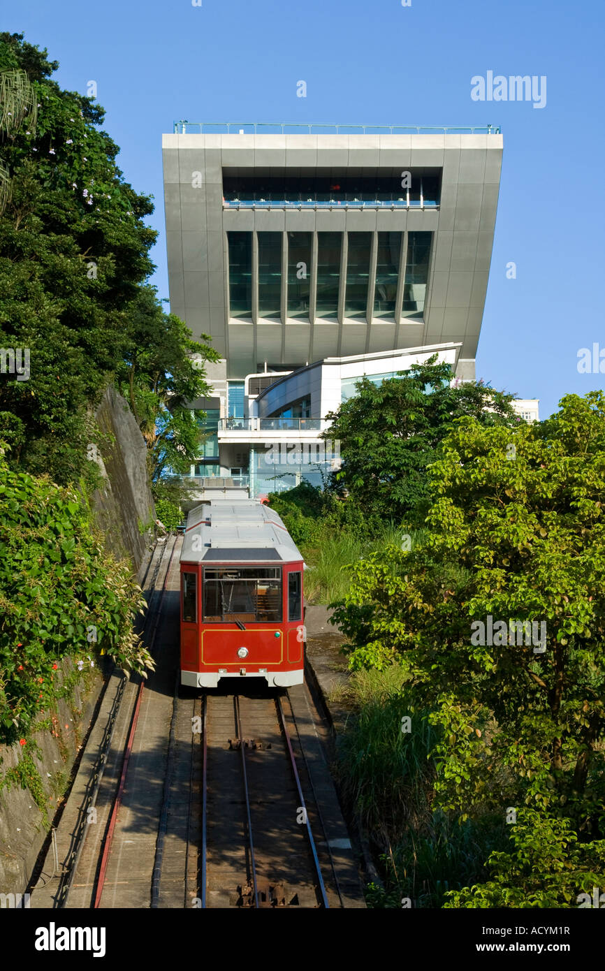 The Peak and Peak Tram, Hong Kong Stock Photo - Alamy