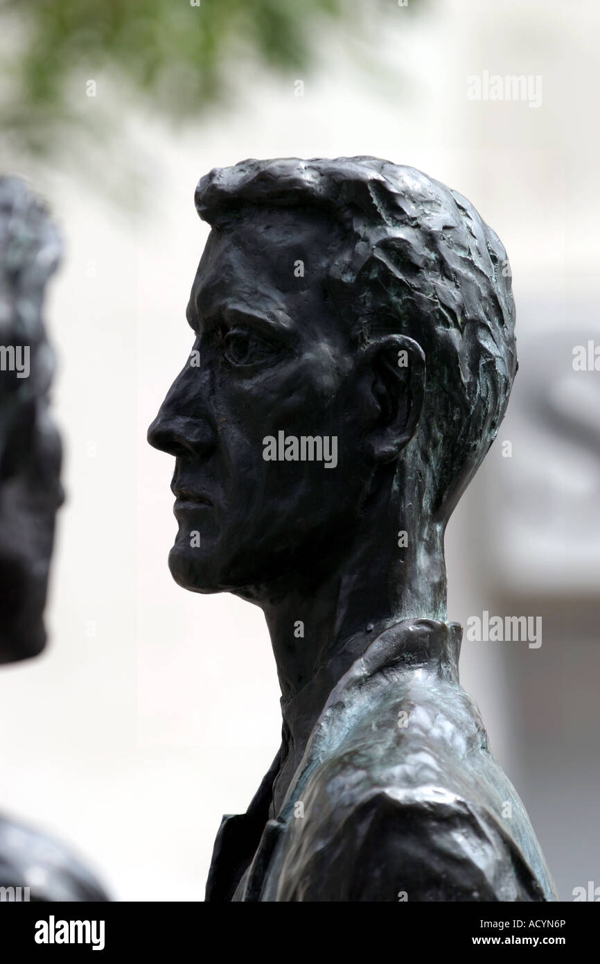 sculpture of a typical Nottingham residents at the Upper Parliament end ...