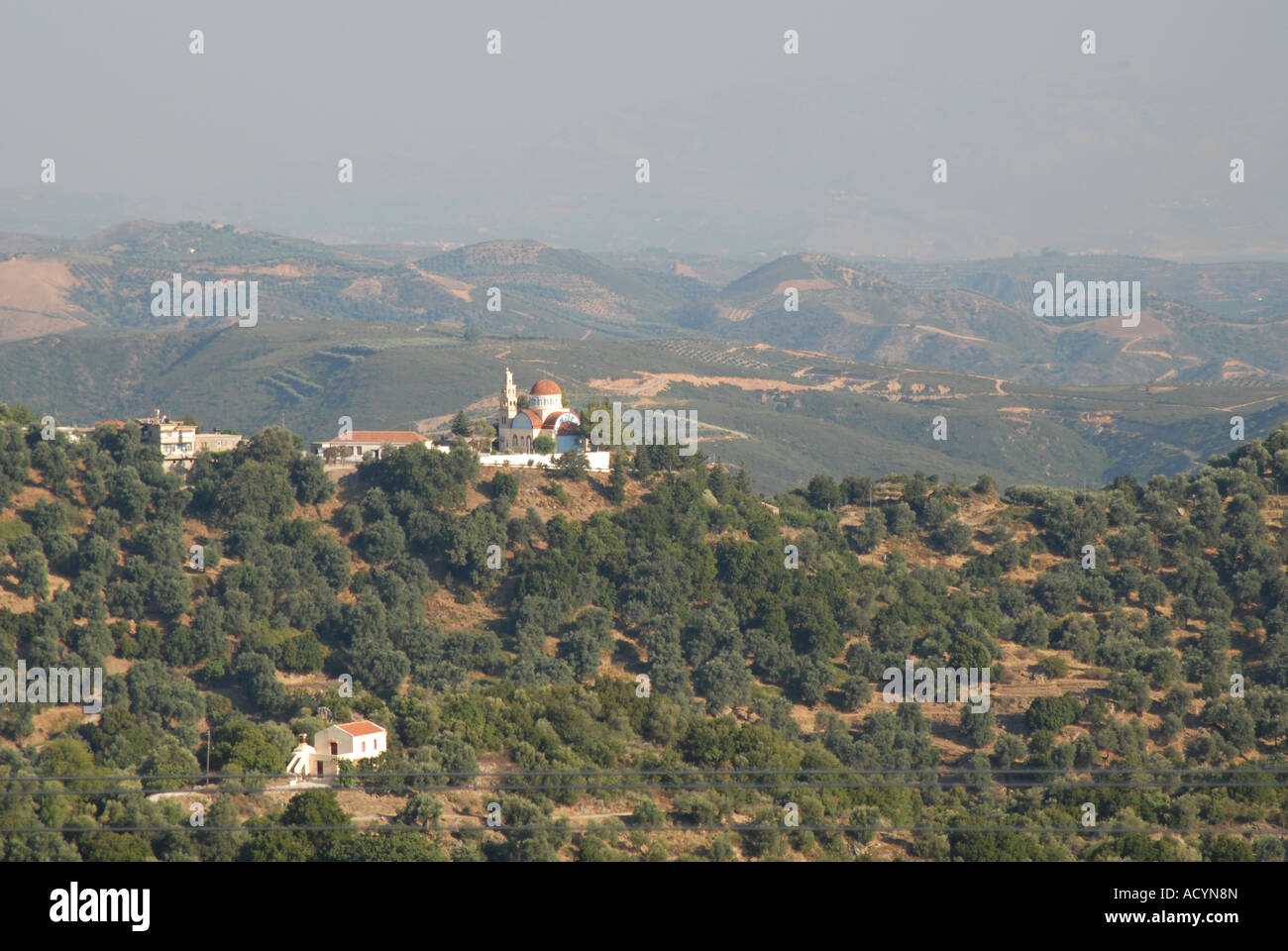 CRETE The village of Lakki in the Lefka Ori on the road from Hania to ...