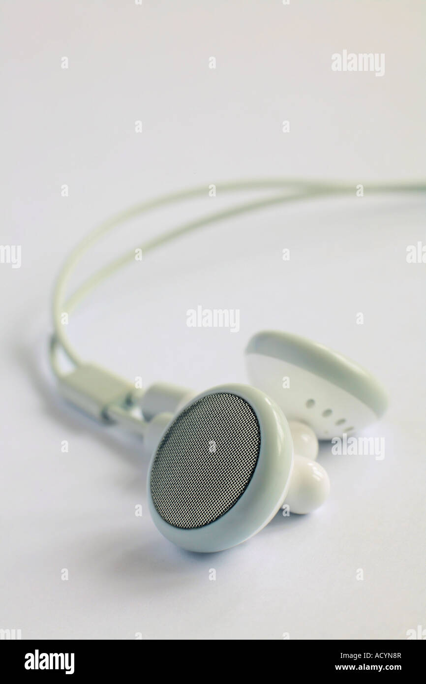 ear pieces close up (headphones Stock Photo - Alamy