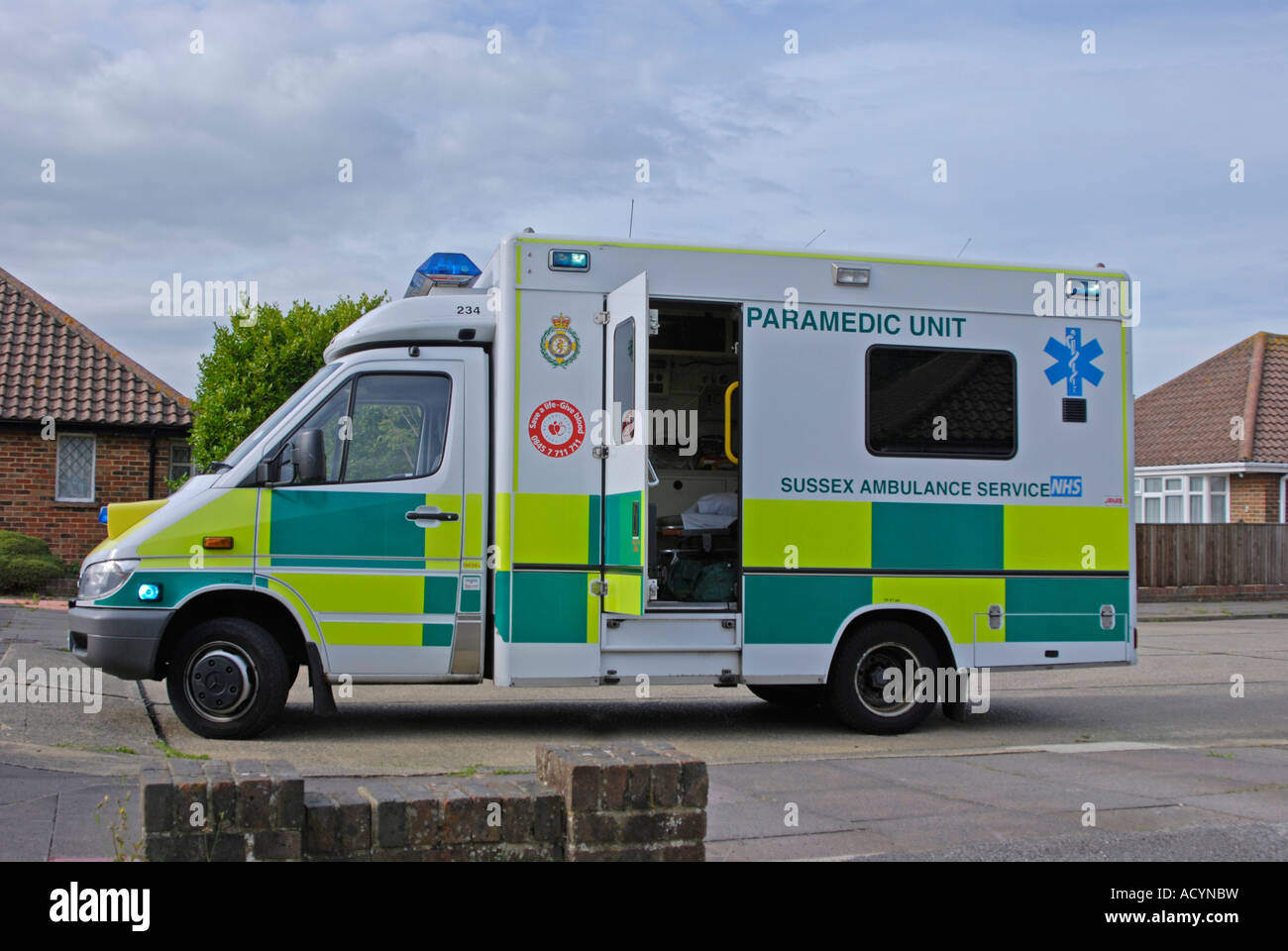 Sussex Ambulance Service Paramedic Unit on call Stock Photo - Alamy