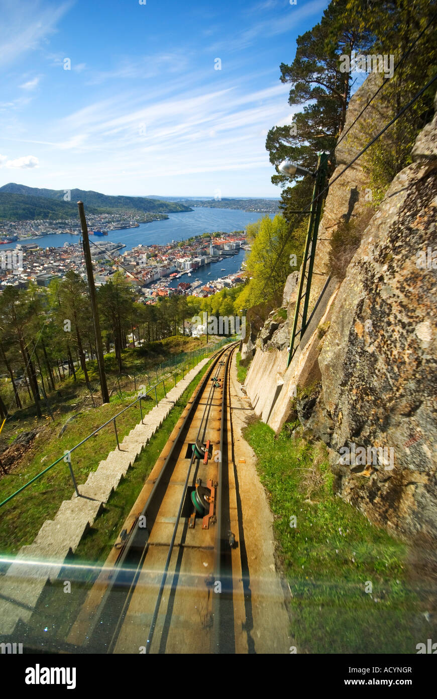 Floien funicular hi-res stock photography and images - Alamy