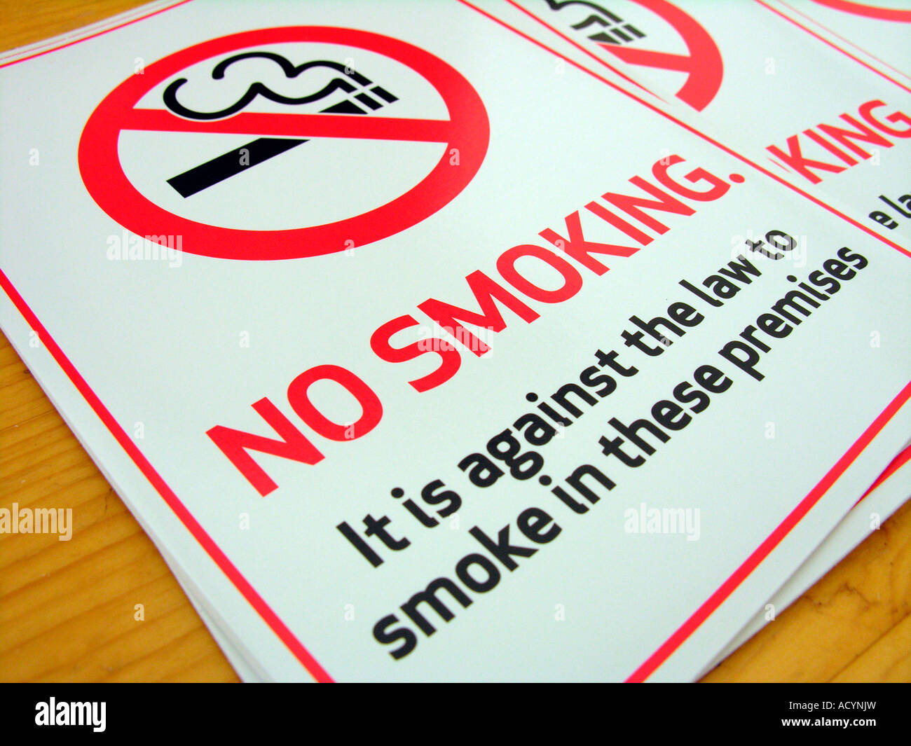 information and leaflets about the Smokefree law introduced on JULY 1st ...