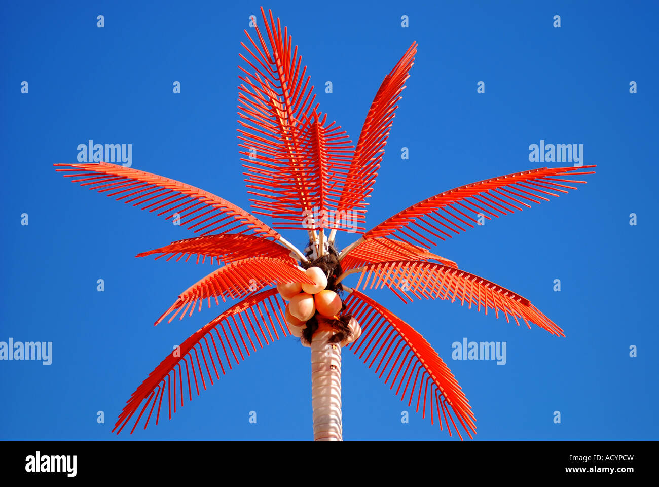 plastic object palm tree vacation symbol Stock Photo - Alamy