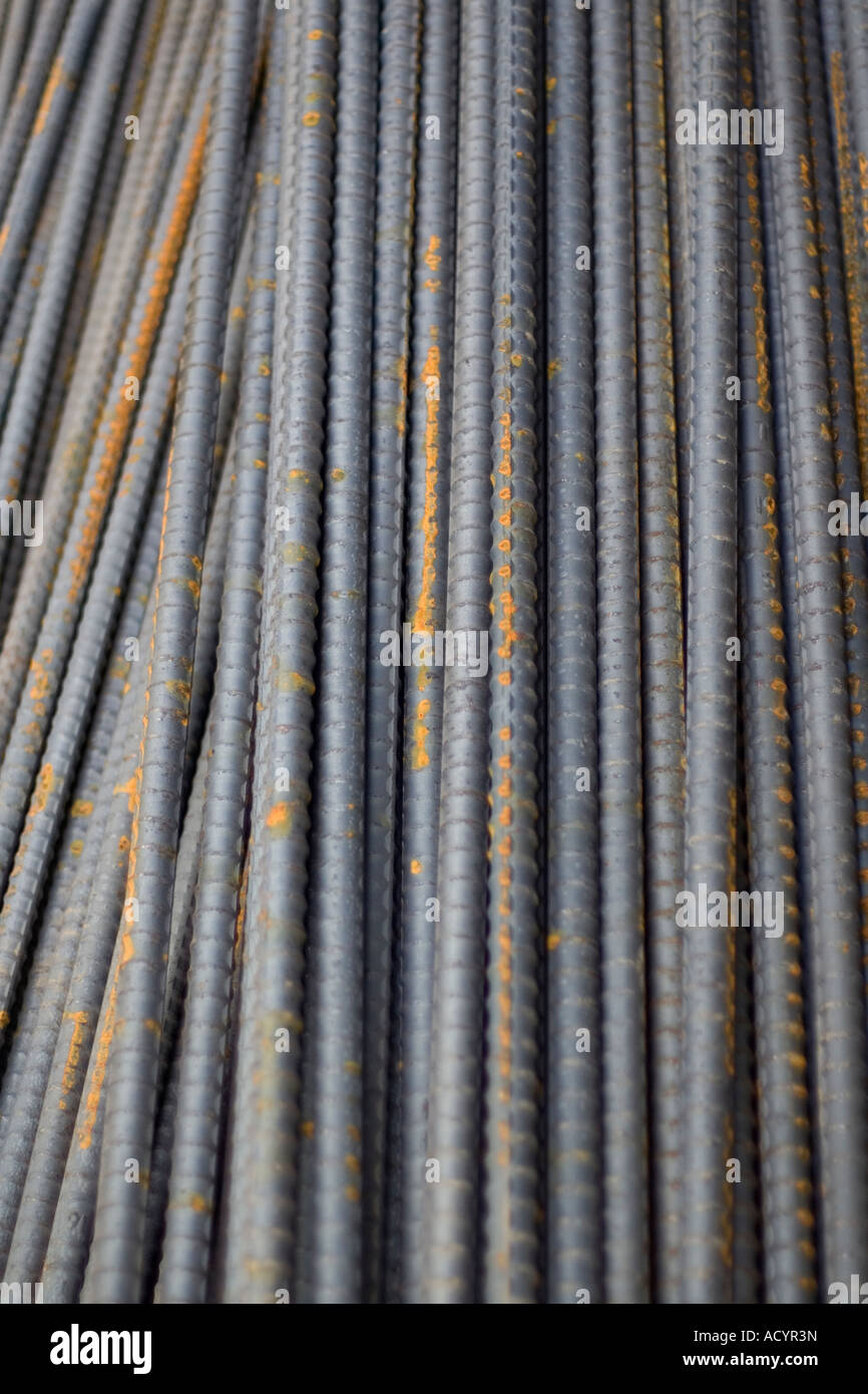 Steel bars rebar vertical Stock Photo - Alamy
