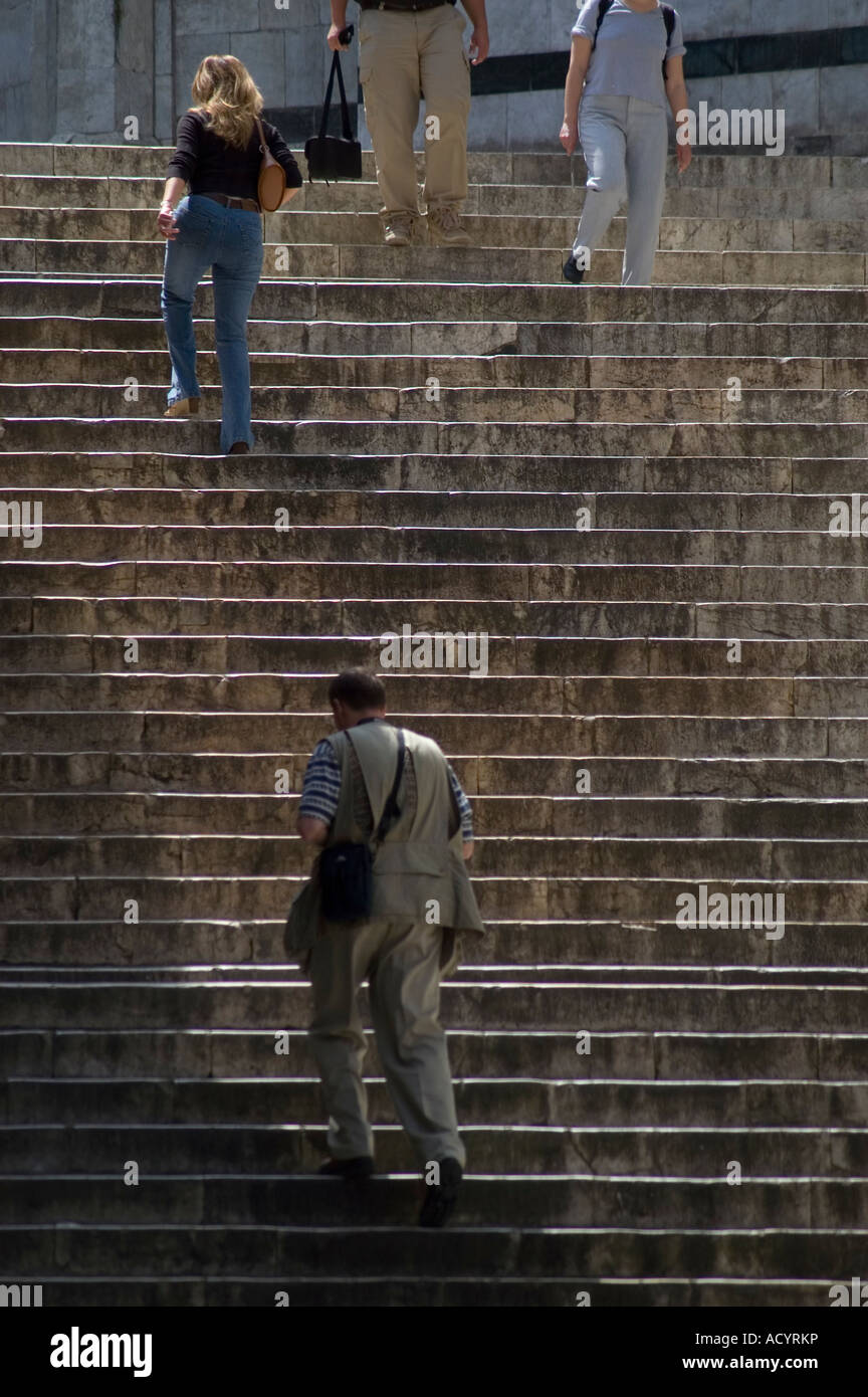 Walking up climbing step steps hi-res stock photography and images - Alamy