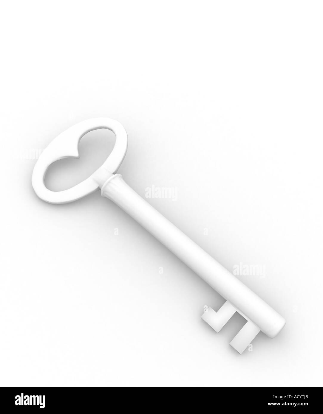 key 3d render Stock Photo - Alamy