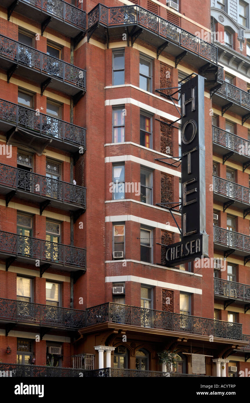 Chelsea hotel new york hi-res stock photography and images - Alamy
