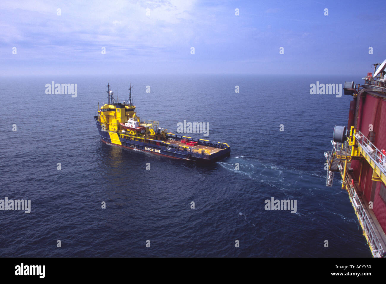 North Sea supply vessel supporting offshore operations within the oil ...