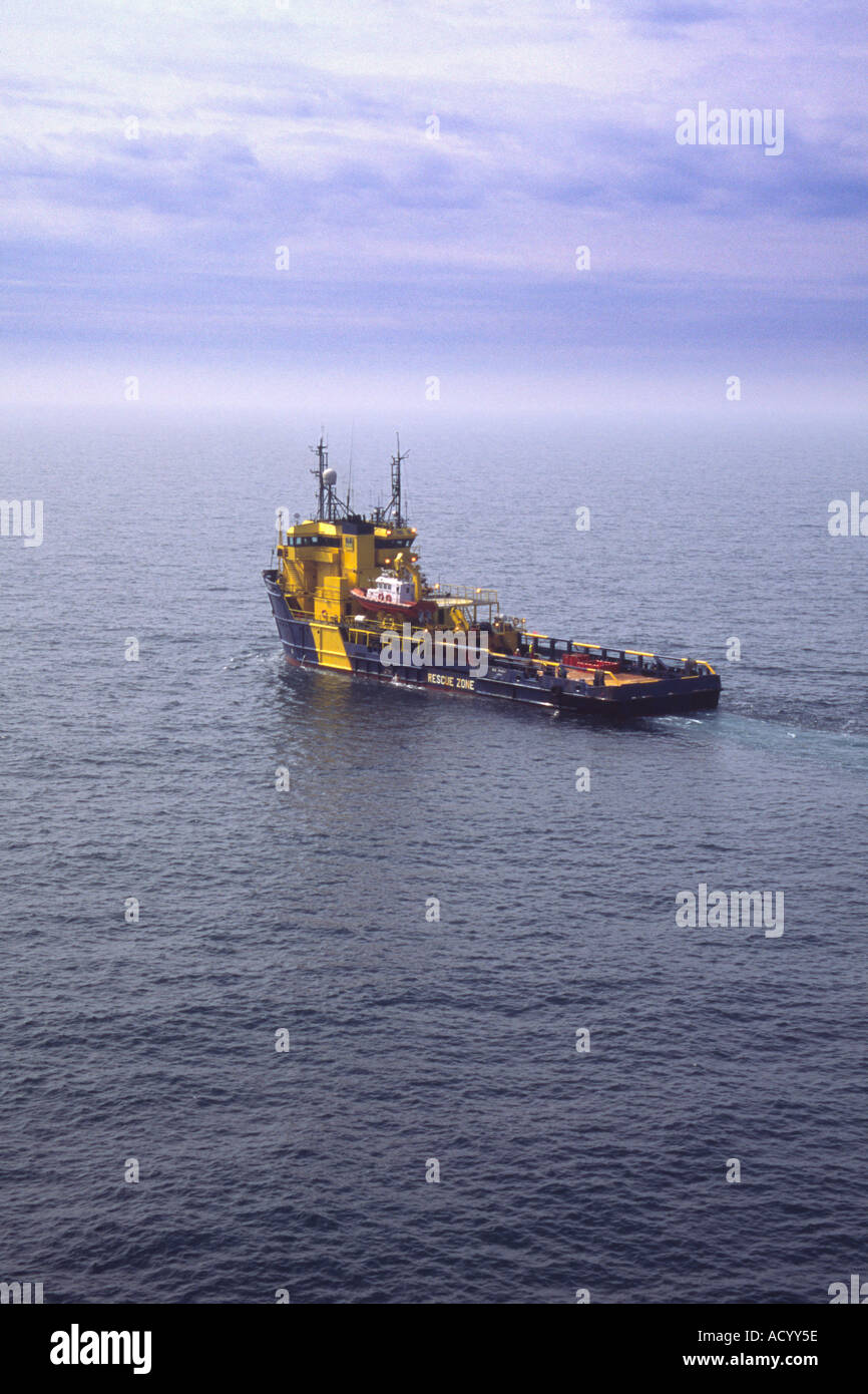 North Sea supply vessel supporting offshore operations within the oil ...