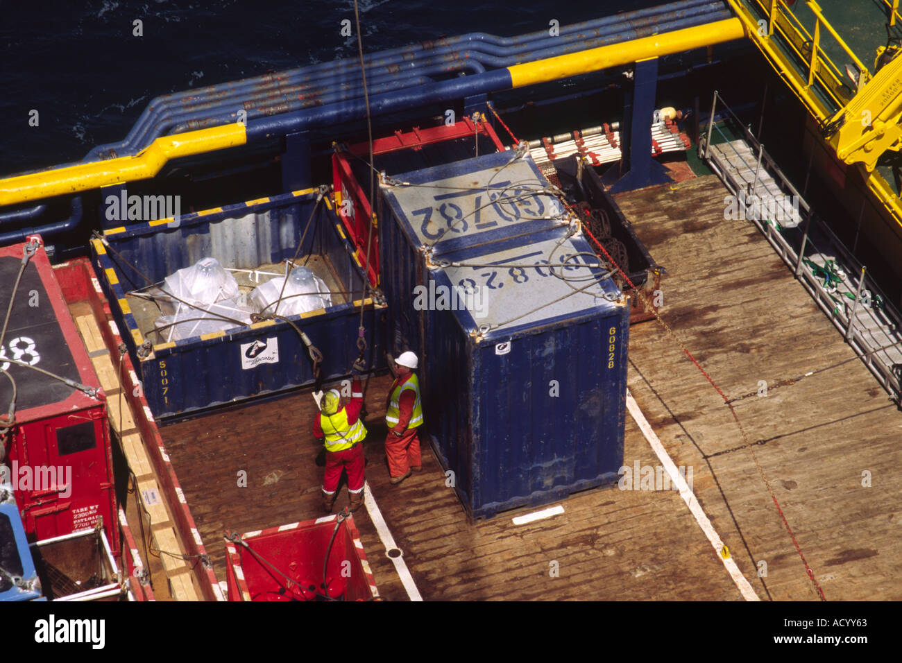 North Sea supply vessel supporting offshore operations within the oil ...