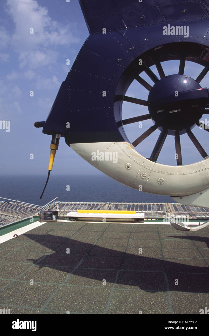 635N type helicopter servicing the North Sea oil and gas industry ...