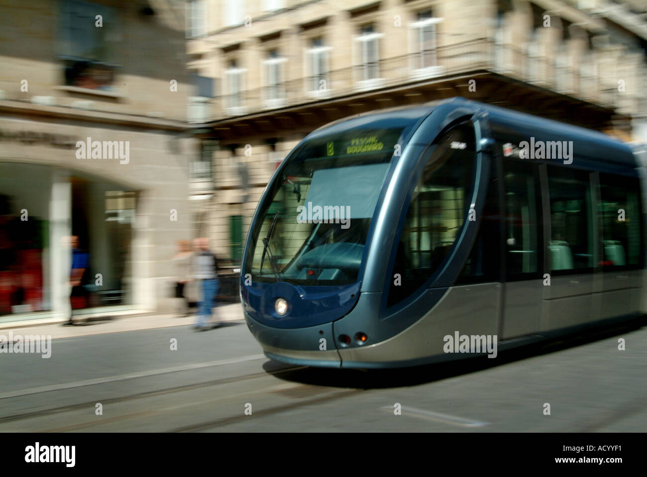 Tram in Bordeaux France Stock Photo - Alamy