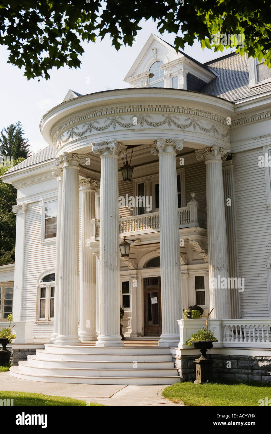 Rice Mansion Cambridge New York Washington County Stock Photo - Alamy