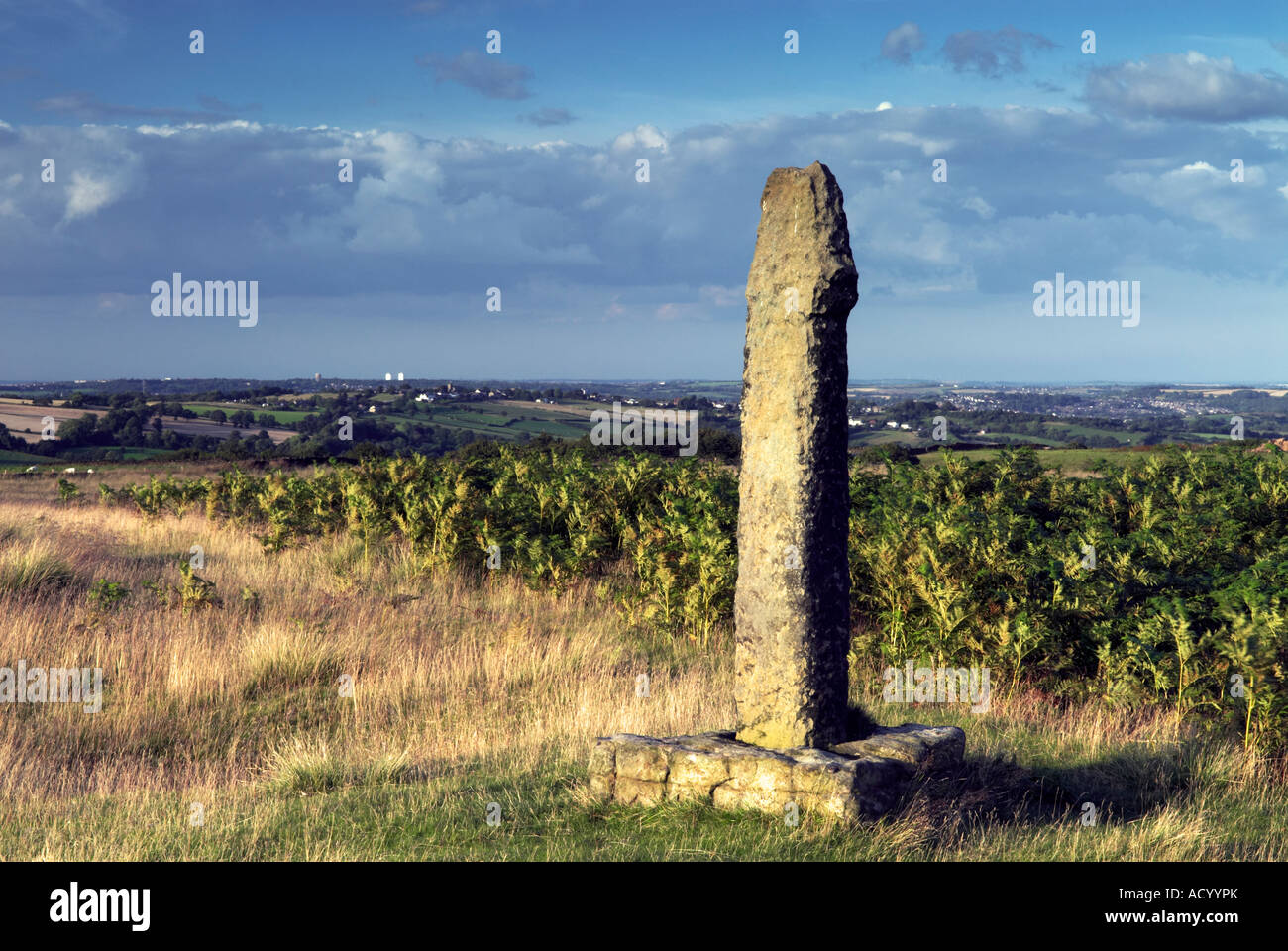 Ancient stone cross in Derbyshire "Great Britain Stock Photo - Alamy