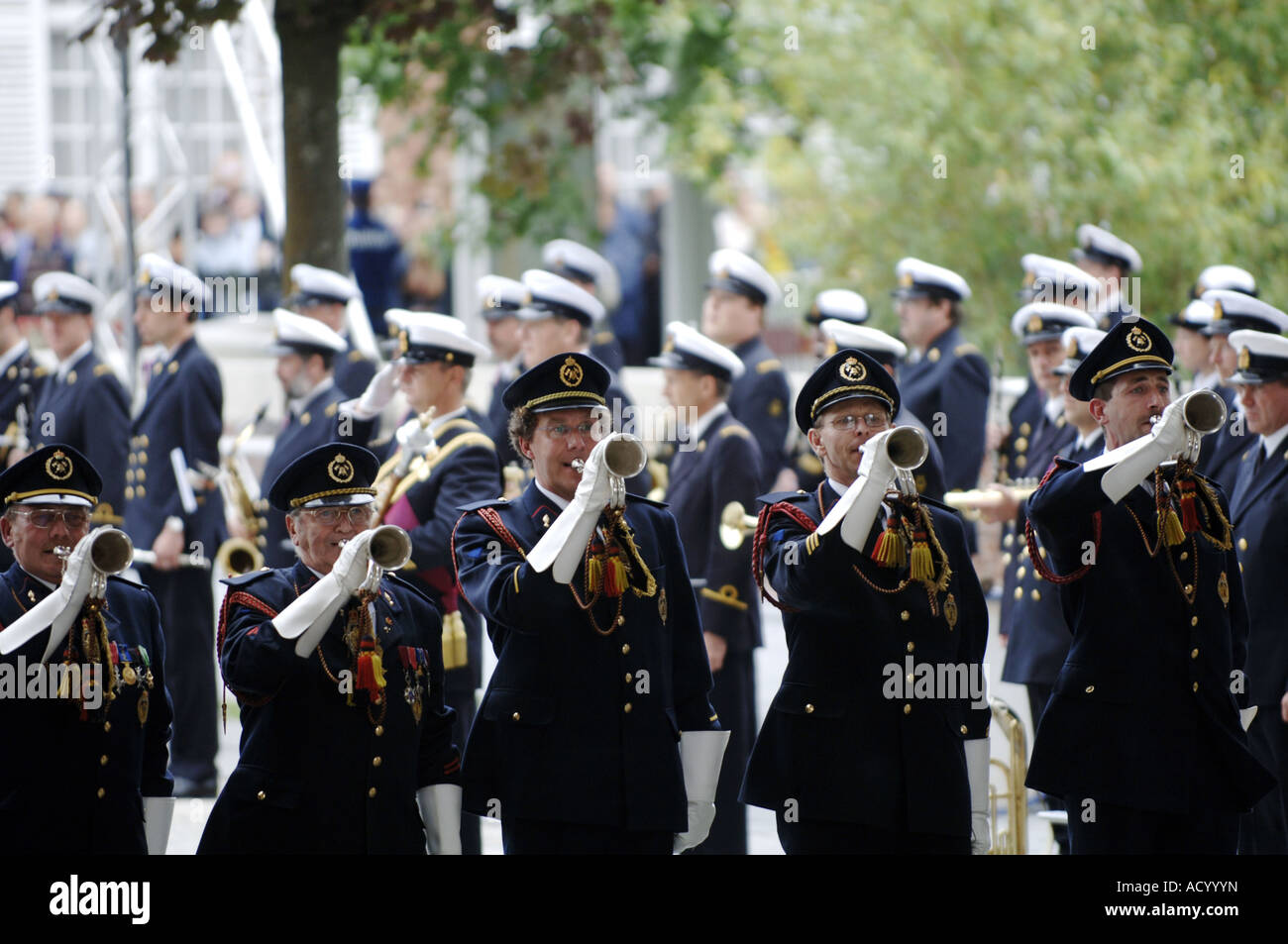 The last post 80 years Menin Gate ceremony Ypres Belgium Stock Photo ...
