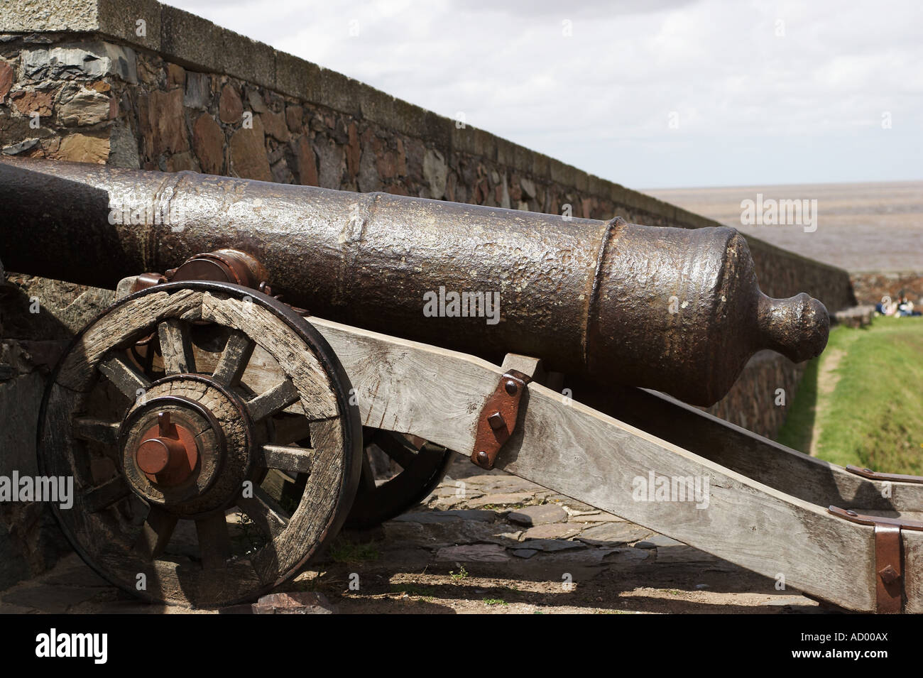 Old cannon at Colonia's fortress Stock Photo - Alamy