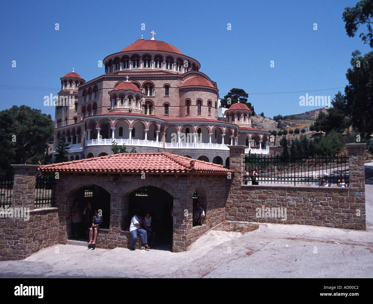 Agios Nectarios Monastery at Aegina Island Greece Stock Photo - Alamy