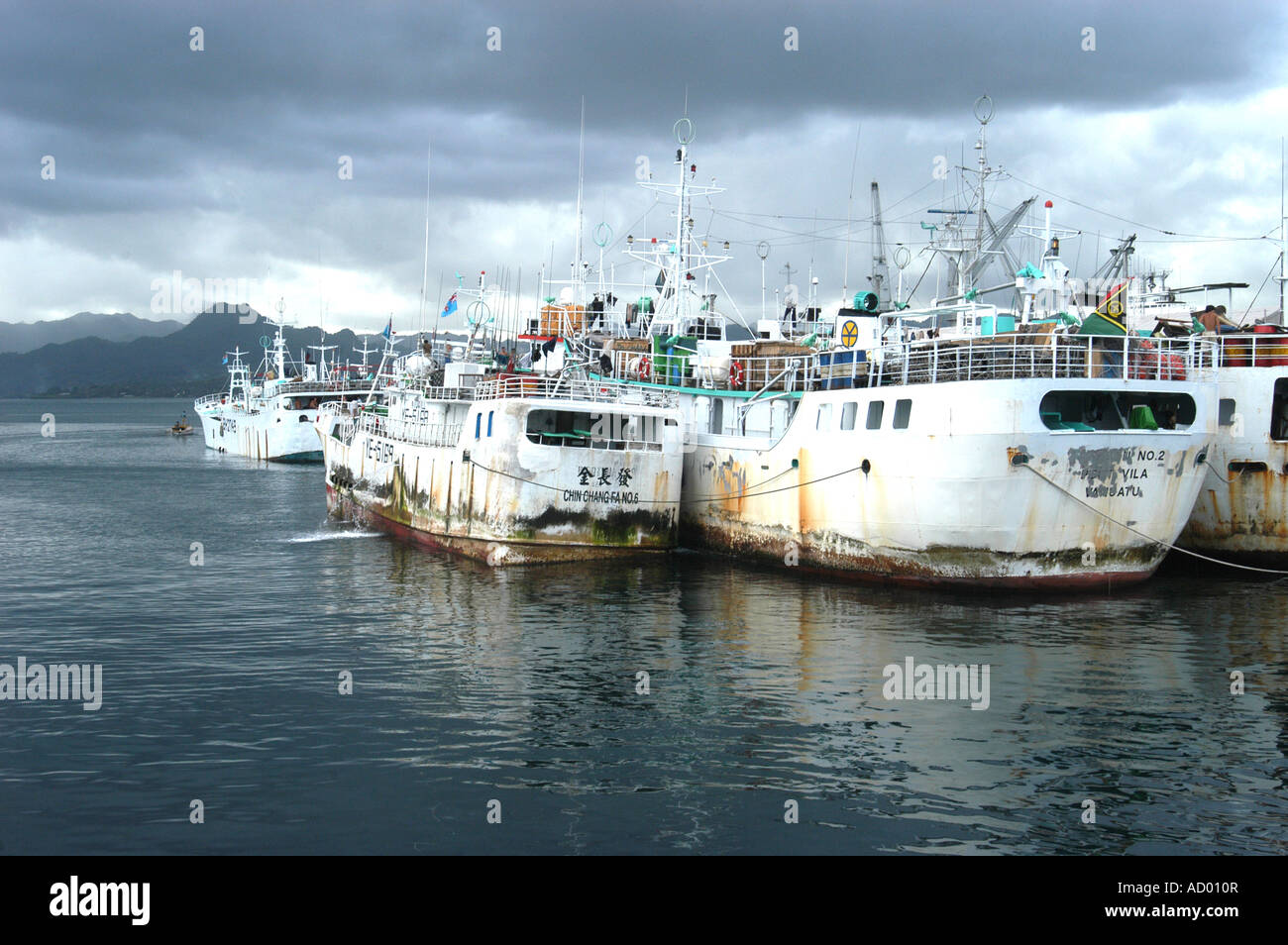 Boats, Port of Suva, Fiji Stock Photo - Alamy