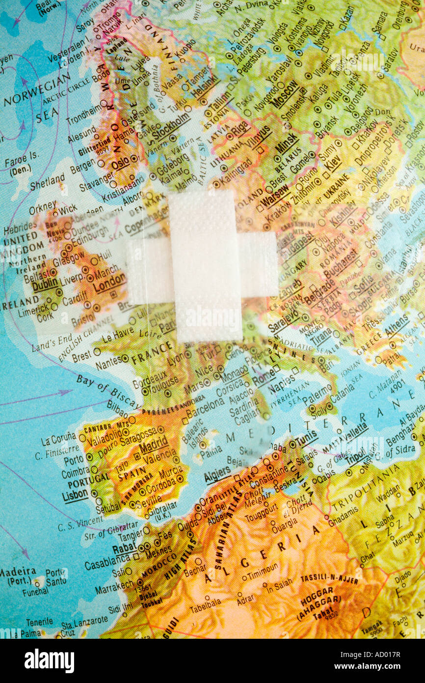 Map of the uk germany hi-res stock photography and images - Alamy