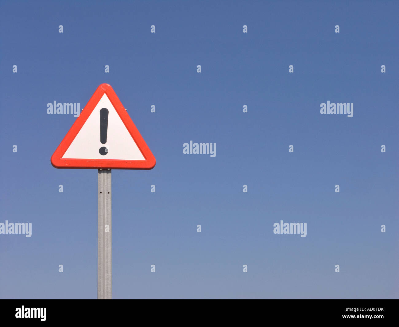 Danger road sign Stock Photo - Alamy