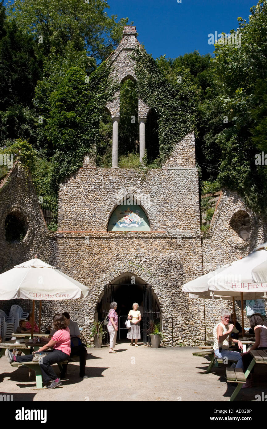 Entrance hellfire caves West Wycombe Bucks Stock Photo - Alamy