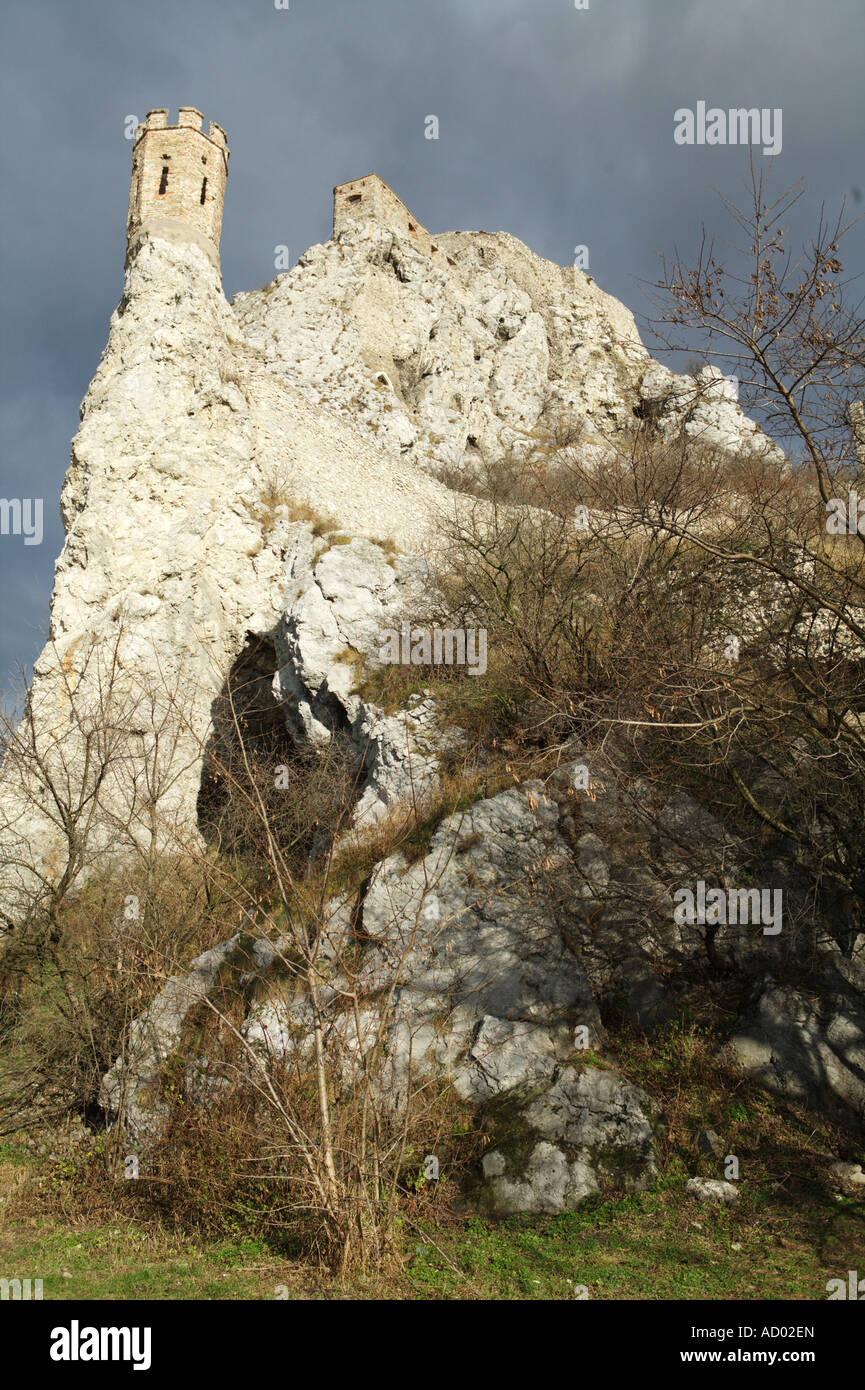 The castle Devin Slovakia Stock Photo - Alamy