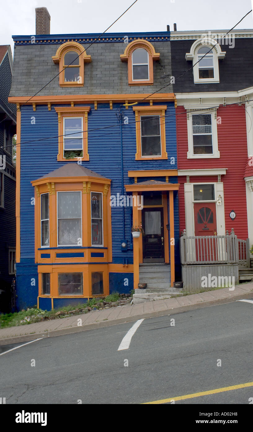 Vivid coloured house front hi-res stock photography and images - Alamy