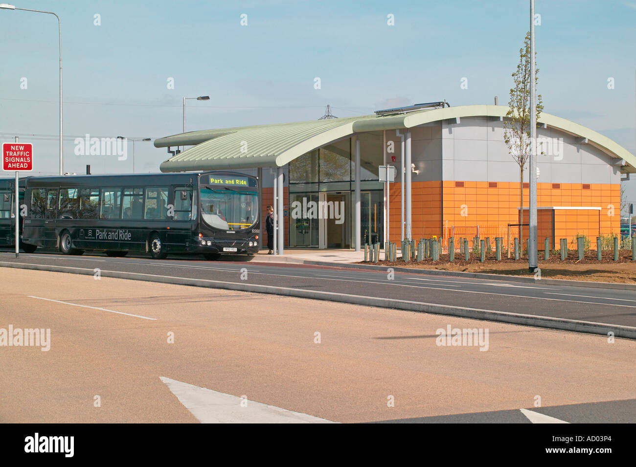 park and ride bus chelmsford Stock Photo - Alamy