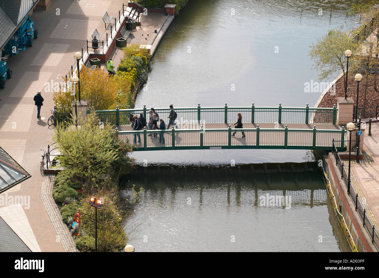 footbridge chelmsford essex Stock Photo - Alamy