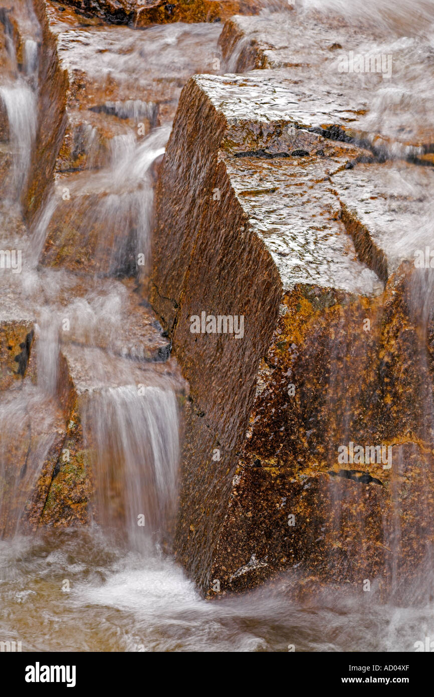 Water rushing over rocks Stock Photo - Alamy