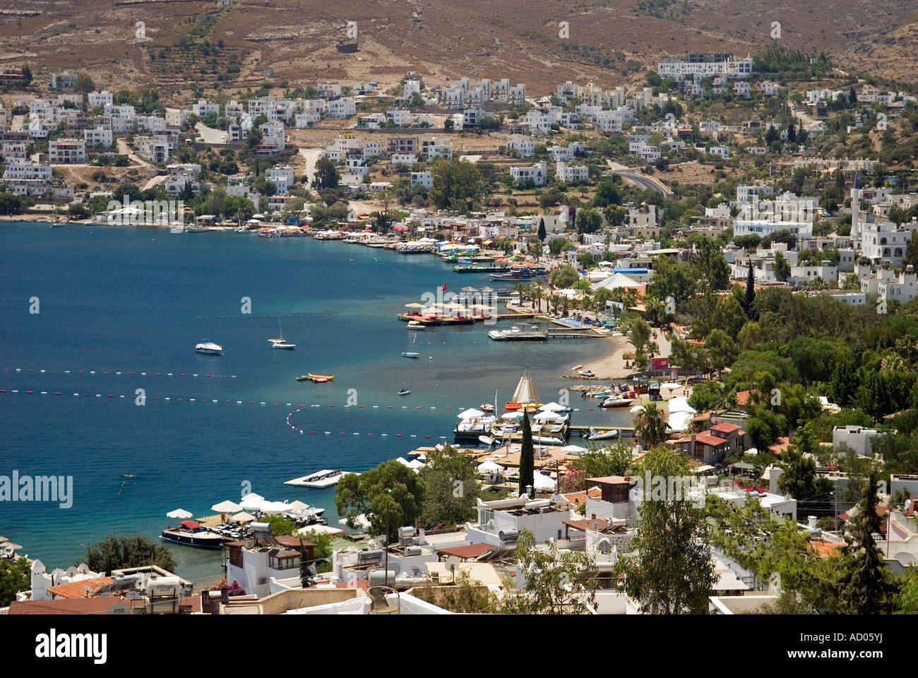 Scenic view of Turkbuku Bay, Bodrum Turkey Stock Photo - Alamy