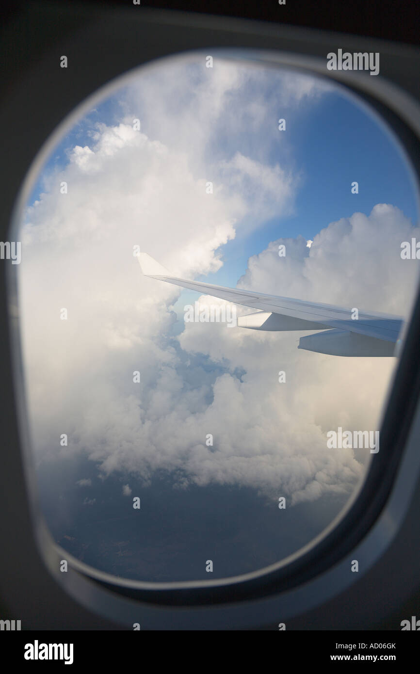 View from an aeroplane window Stock Photo - Alamy