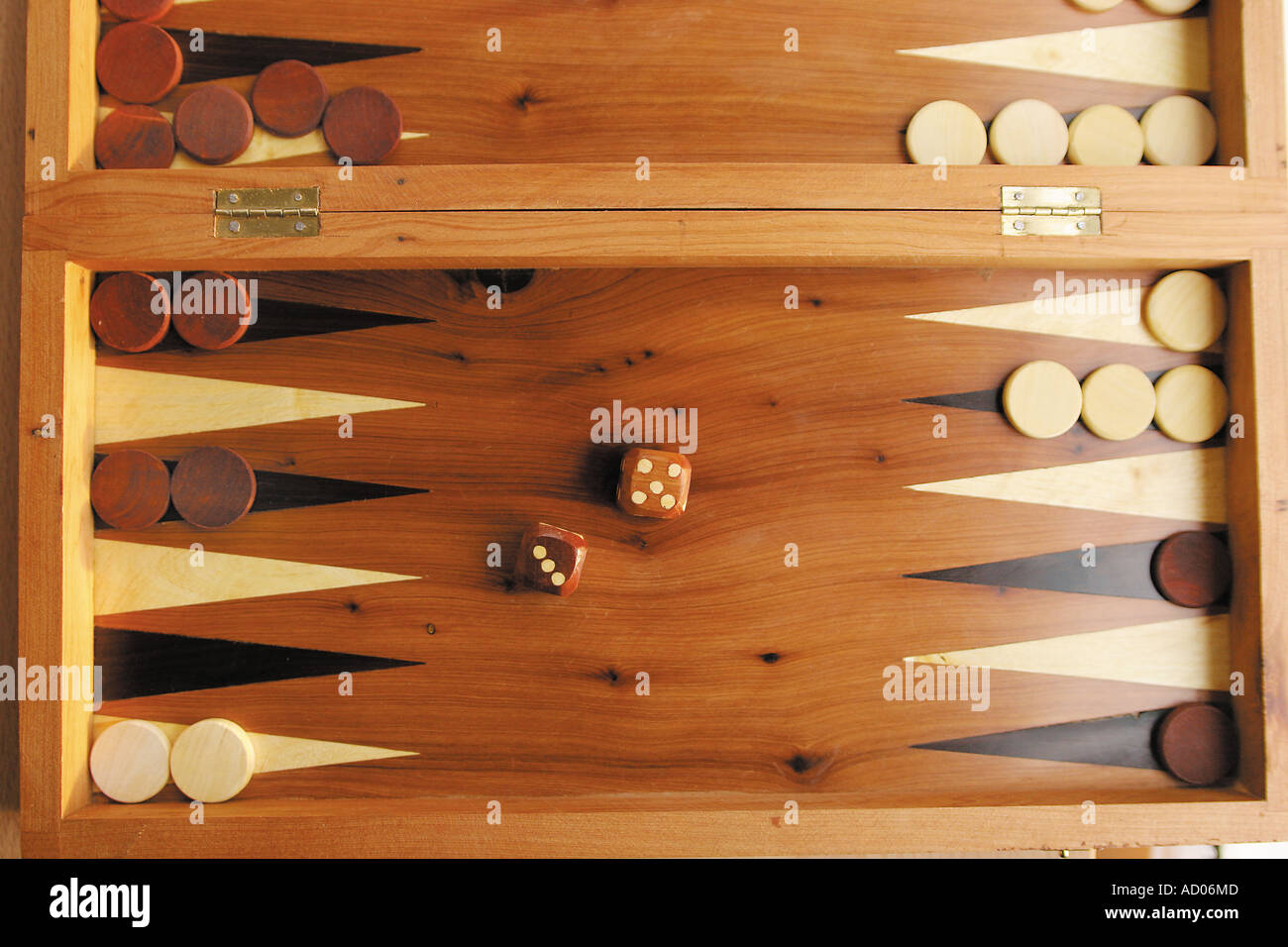 woodern backgammon set from Turkey Stock Photo - Alamy