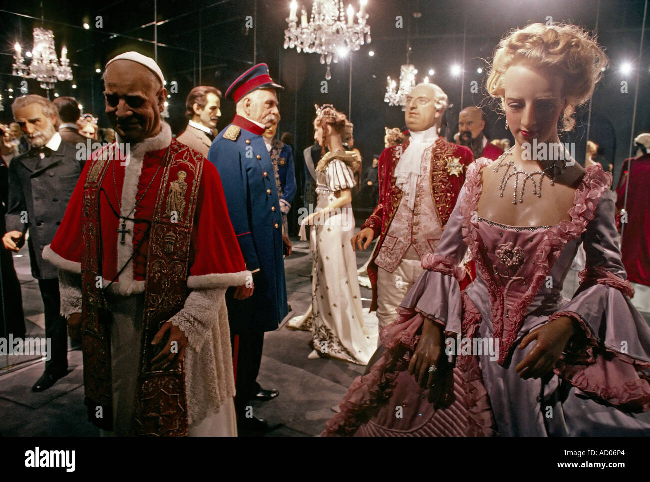 Wax figures at Potter s Wax Museum in St Augustine Florida USA Stock ...