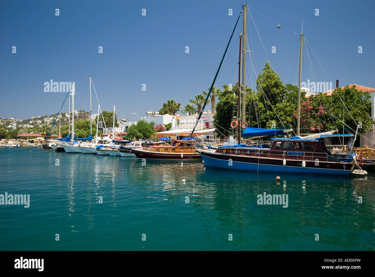 Yalikavak Harbor, Bodrum Turkey Stock Photo - Alamy
