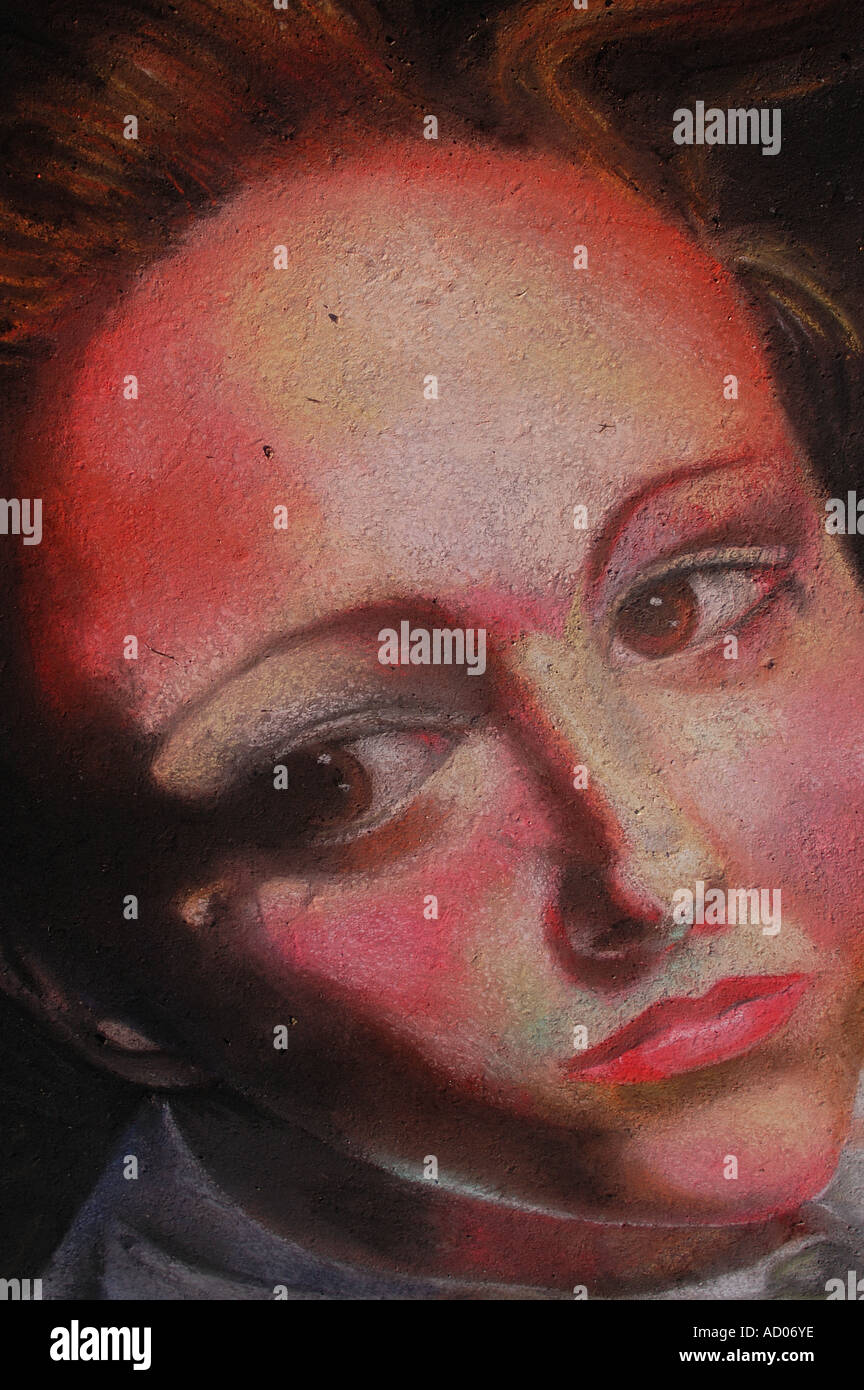 Face chalk drawing hi-res stock photography and images - Alamy