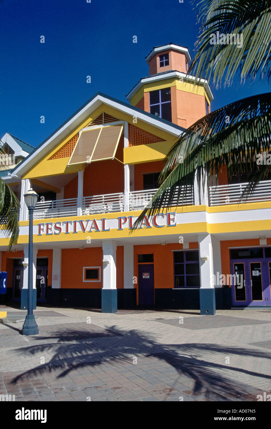 Festival Place at Prince George Wharf in Nassau Harbour Bahamas Stock ...