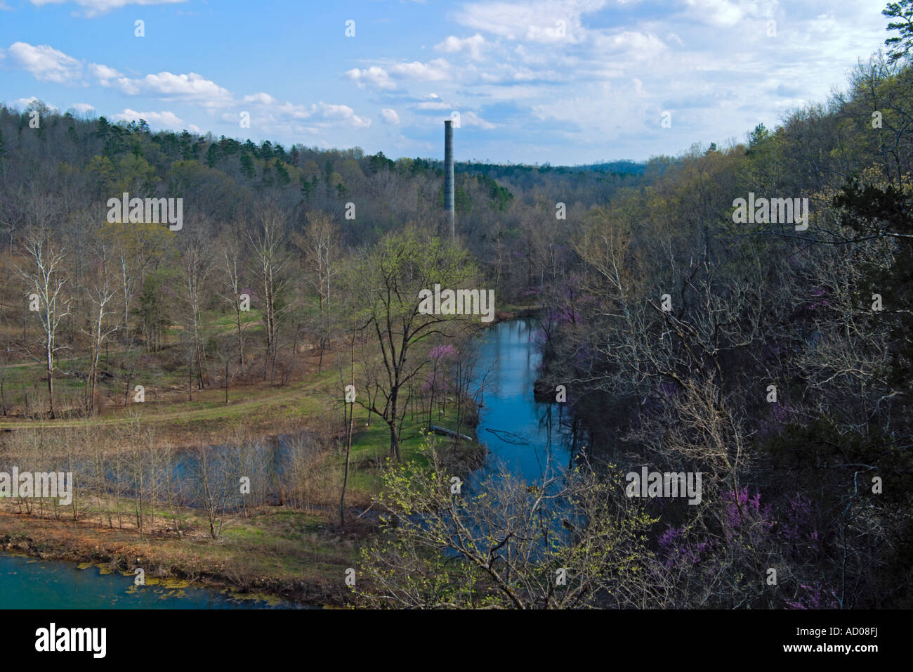 Midco Smokestack in Spring Stock Photo - Alamy Midco Smokestack in Spring Stock Photo - Alamy