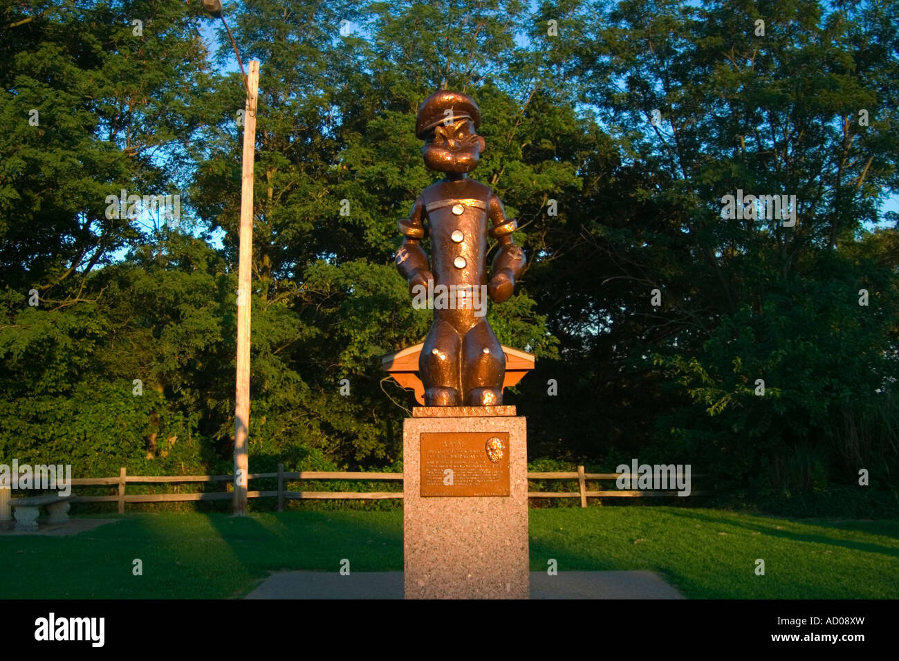 Popeye Statue at Elzie C Segar Memorial Park Stock Photo - Alamy