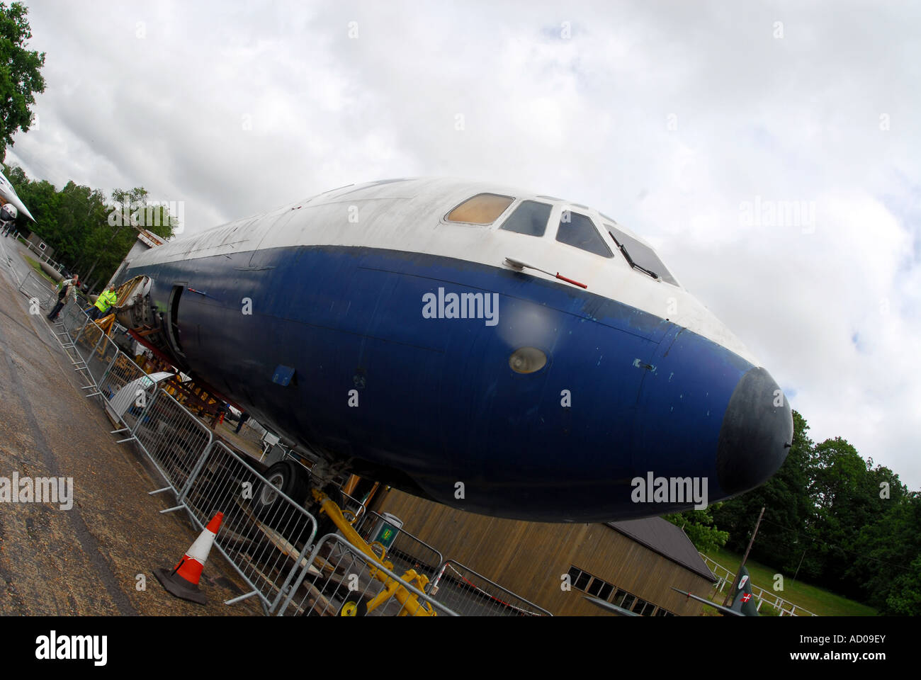 Vickers VC10 fuselage at Brooklands museum - No wings Stock Photo - Alamy