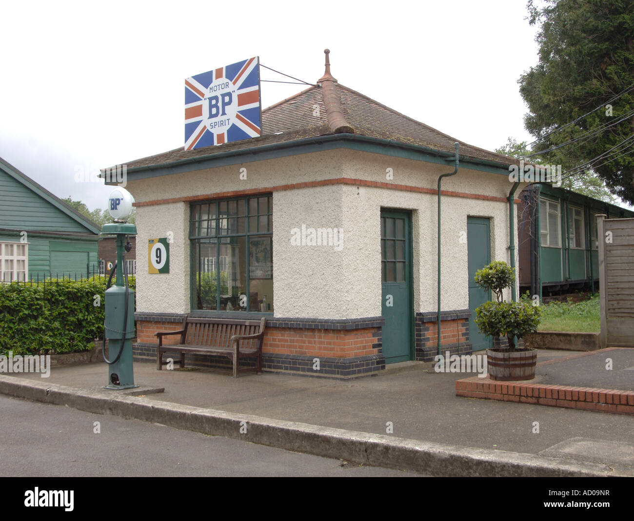 The BP Pavilion at Brooklands historic race track Stock Photo - Alamy