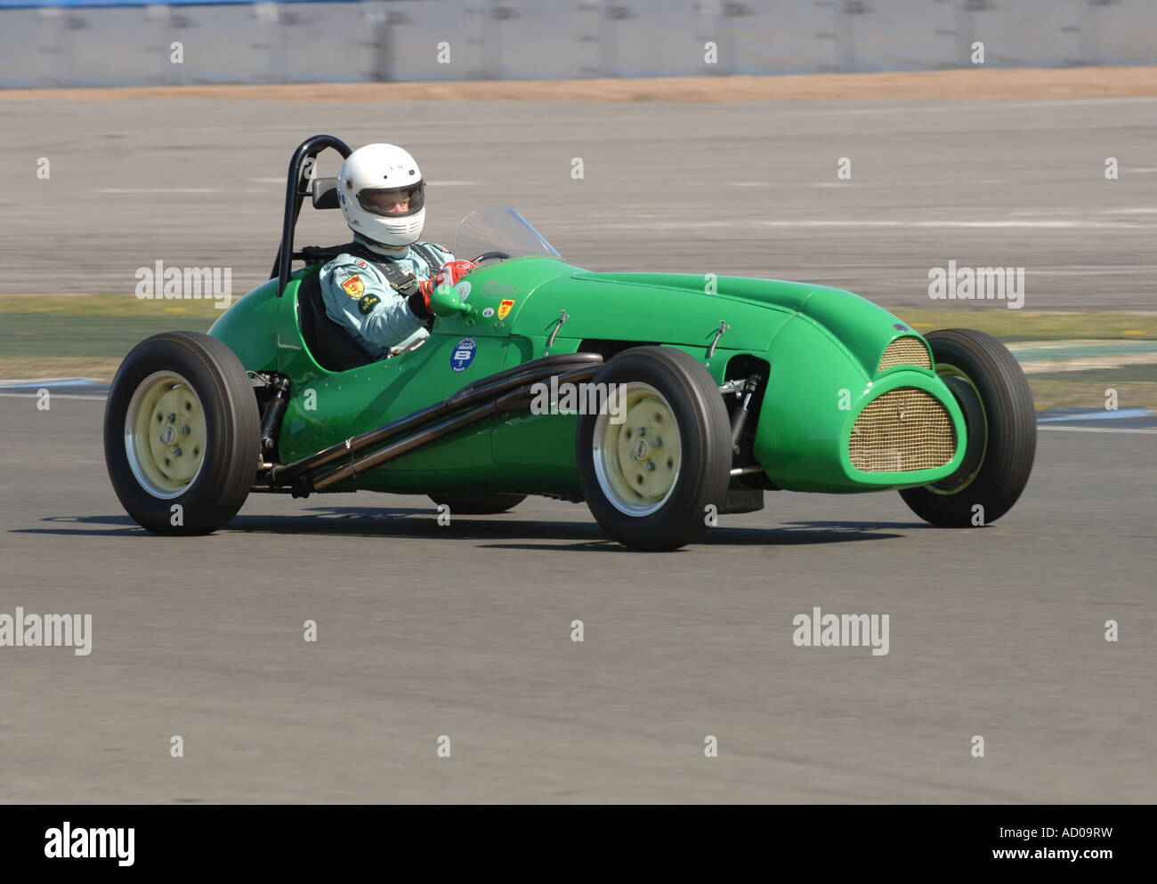 on track at Silverstone, Historic GP series Stock Photo - Alamy